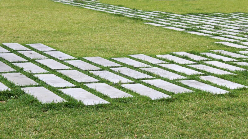 Grass tiles in garden. stock photo. Image of grass, boulevard - 4952748