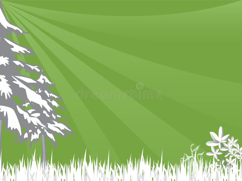 Grass and trees stock vector. Illustration of green, grass - 10534780