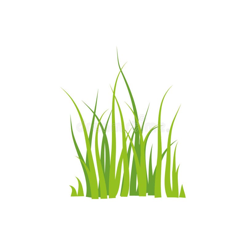 Grass Vector Cartoon Texture. Grass Field Shape Green Silhouette Plant ...