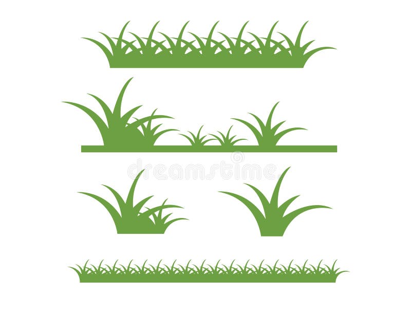 Grass Vector Illustration Template Stock Vector - Illustration of path ...