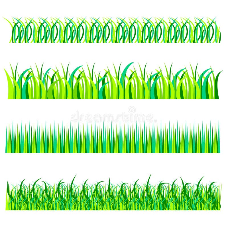 Grass vector set stock vector. Illustration of collection - 95337028