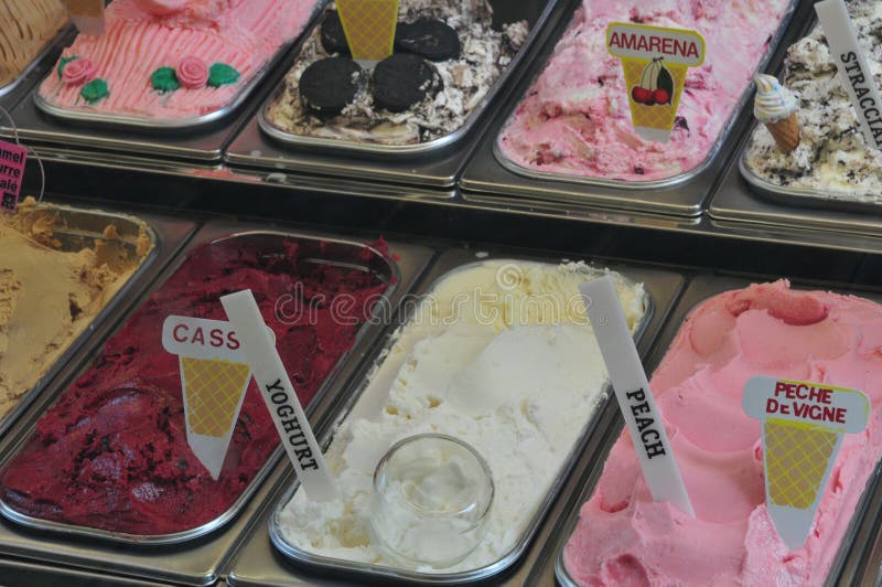 Grasse, France : ice cream stock photo. Image of sweet - 72980678