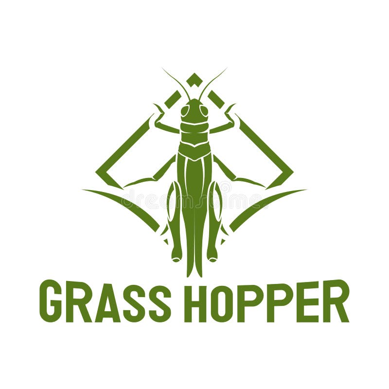 Grasshopper-Design-Symbol vektor abbildung. Illustration von sprung ...