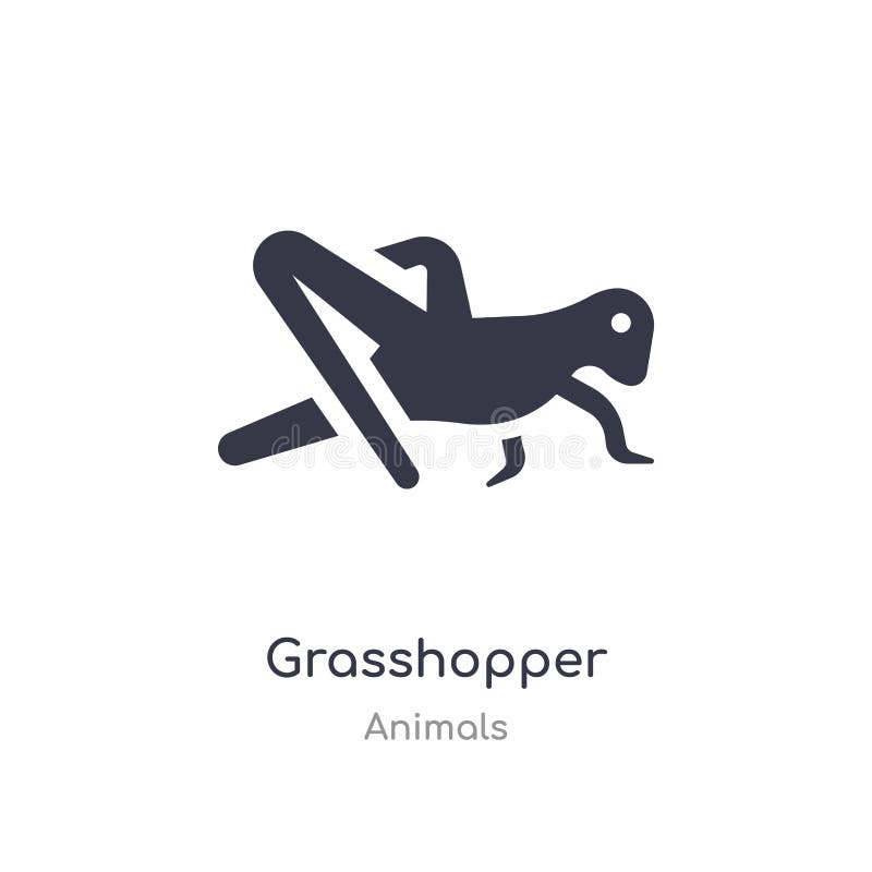 Grasshopper Icon. Isolated Grasshopper Icon Vector Illustration from ...