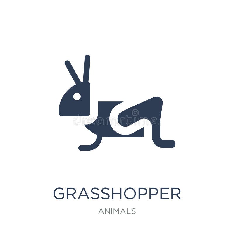Grasshopper Icon. Trendy Flat Vector Grasshopper Icon on White B Stock ...