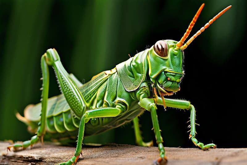 Grasshopper Leg the Powerful Spiky Leg of a Grasshopper Stock ...
