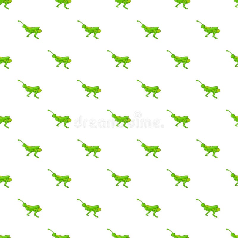 Grasshopper Pattern, Cartoon Style Stock Vector - Illustration of ...