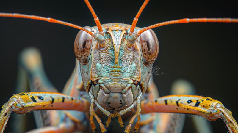 Grasshopper S Powerful Hind Legs, Showcasing Their Intricate Structure ...