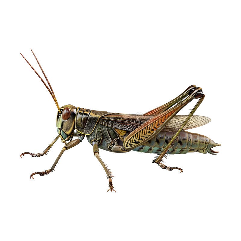 Grasshopper on Transparent Background - Ai Generated Stock Illustration ...