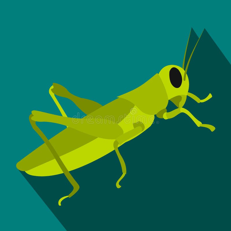 Grasshoppers Icon In Simple Style Stock Illustration - Illustration of ...