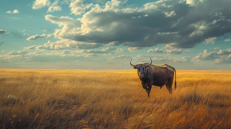 Grassland Grace, Elegant Grazers of the Open Plains. Generative Ai ...