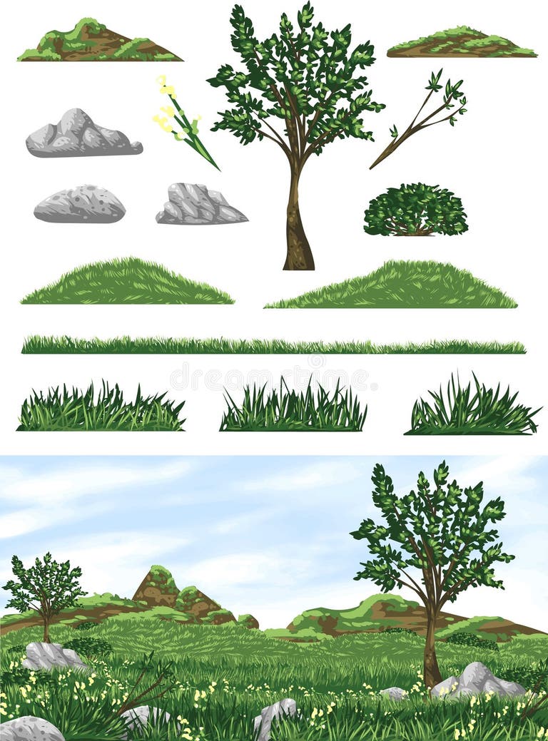 Grassland Stock Illustrations – 187,590 Grassland Stock Illustrations ...