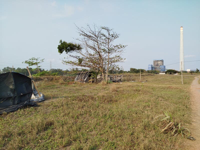 Grasslands and Trees that Looked Dry because of the Long Dry Season ...