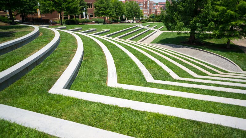 Grassy Amphitheatre stock image. Image of style, steps - 106235479