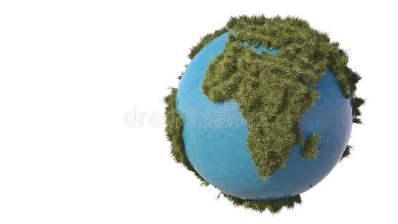 Grassy Earth Rotating. Seamless Loop, 600 Frames with Alpha Channel ...