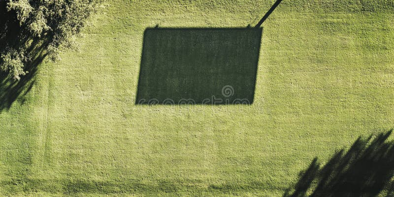 Rectangular Shadow on Grass Stock Illustration - Illustration of ...