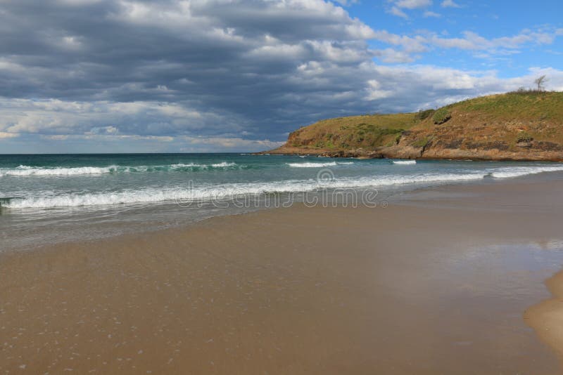 Grassy Head and the Beach on the Australian Coast Stock Image - Image ...