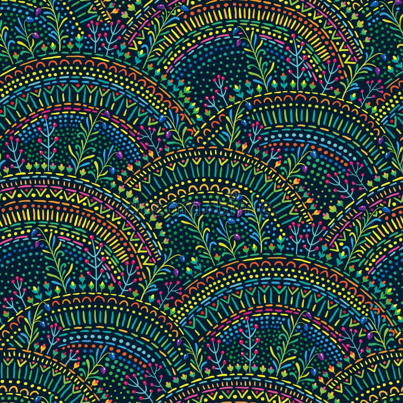 Grassy hills pattern stock vector. Illustration of green - 71984371