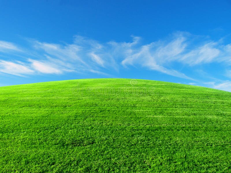 Grassy knoll stock image. Image of ridge, clouds, hill - 8483193