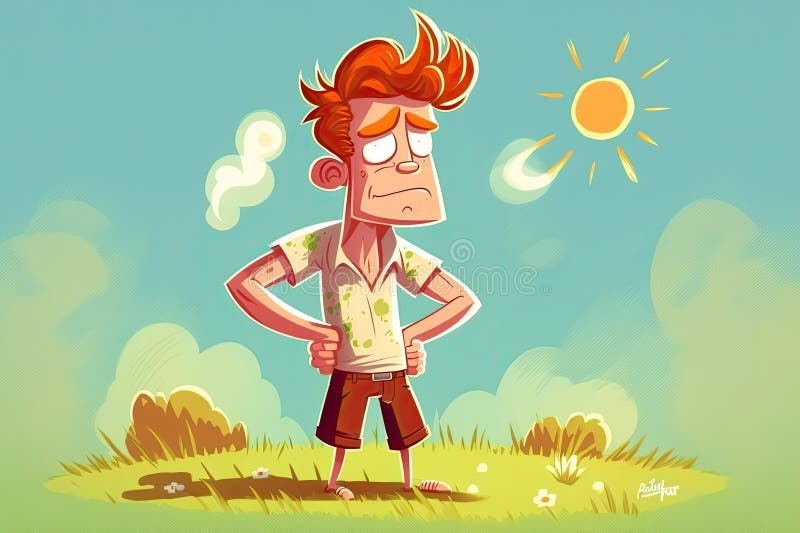 Grassy, Sun Kissed, and Warm Stock Illustration - Illustration of ...