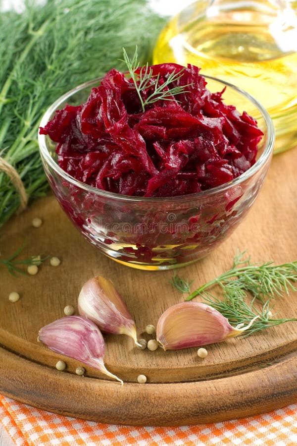 Salad of beets stock photo. Image of food, prepared, eating - 16745554