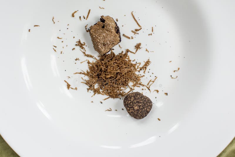Grated black truffle stock image. Image of dish, food - 102824597