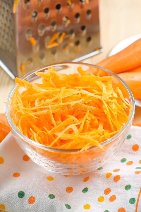 Grated carrot stock photo. Image of fiber, leaf, board - 25798752