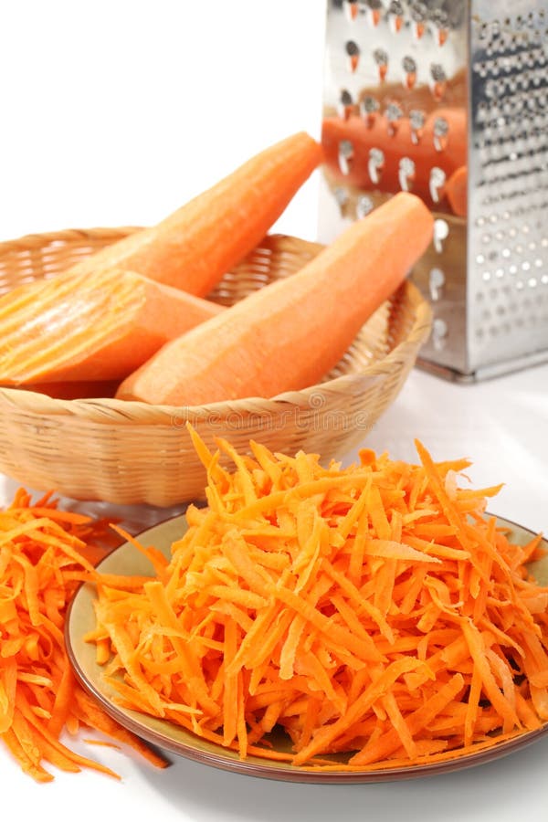 Grated carrot stock photo. Image of cook, vegetarian - 33586776