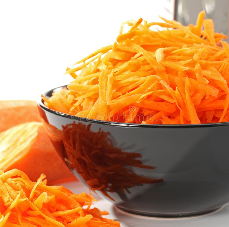 Grated carrot stock photo. Image of cook, vegetarian - 33586776