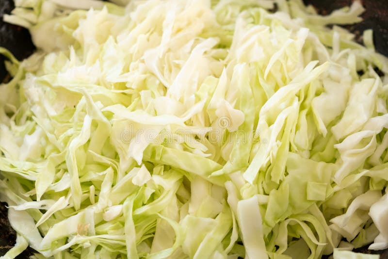 Grated Fresh Cabbage, Chop Cabbage Close Upn Stock Image - Image of ...