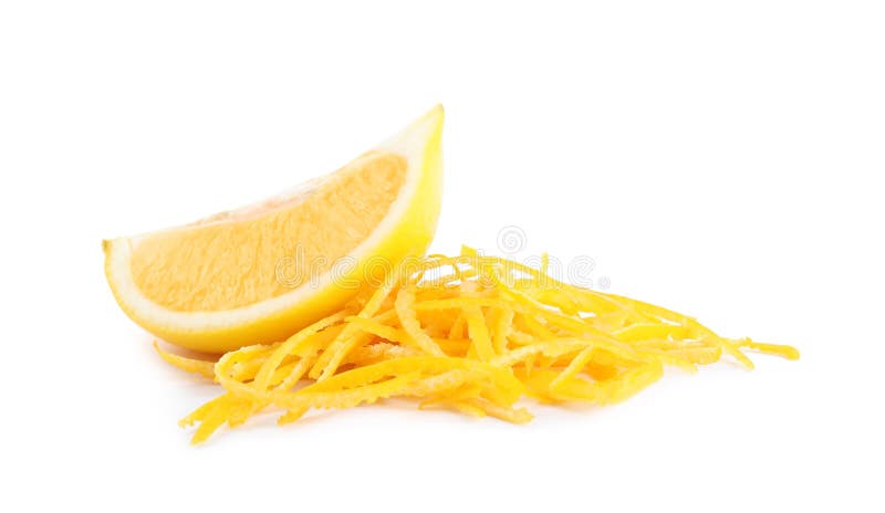 Grated Lemon Skin. Peeled Lemons. Finely Grate Lemon Zest. Juicy Ripe ...
