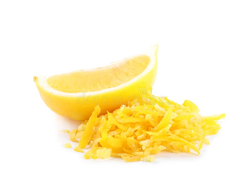 Grated Lemon Skin. Peeled Lemons. Finely Grate Lemon Zest. Juicy Ripe ...