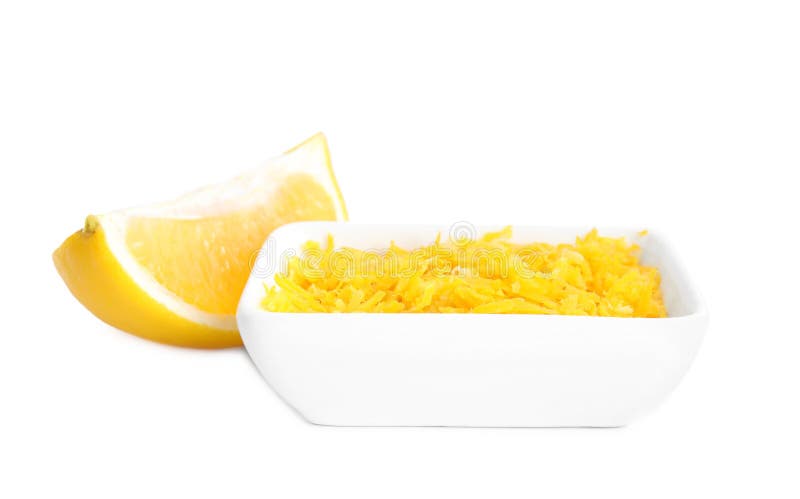 Grated Lemon Skin. Finely Grate Lemon Zest. Juicy Ripe Yellow Lemons ...