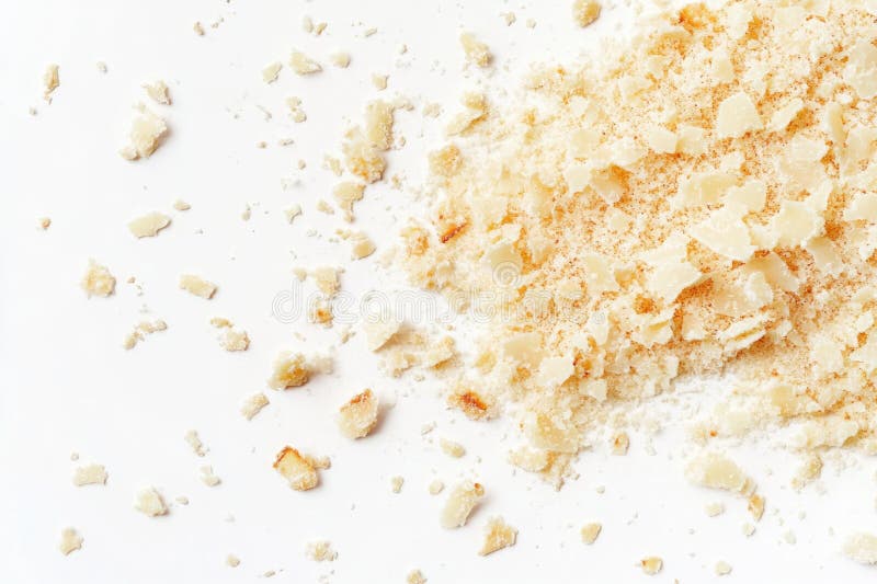 Close-Up of Grated Parmesan Cheese on White Background – Perfect for ...
