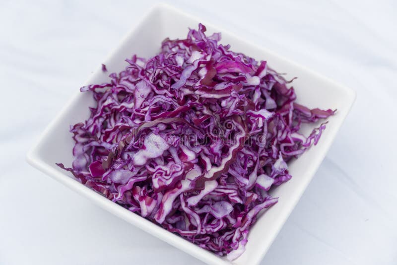 Grated red cabbage stock photo. Image of produce, grated - 89611880