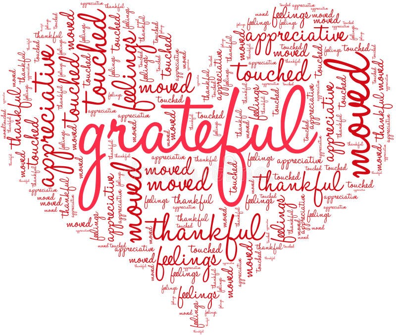 Vector Thankful Grateful Hand Drawn Text into Flower Wreath Stock ...
