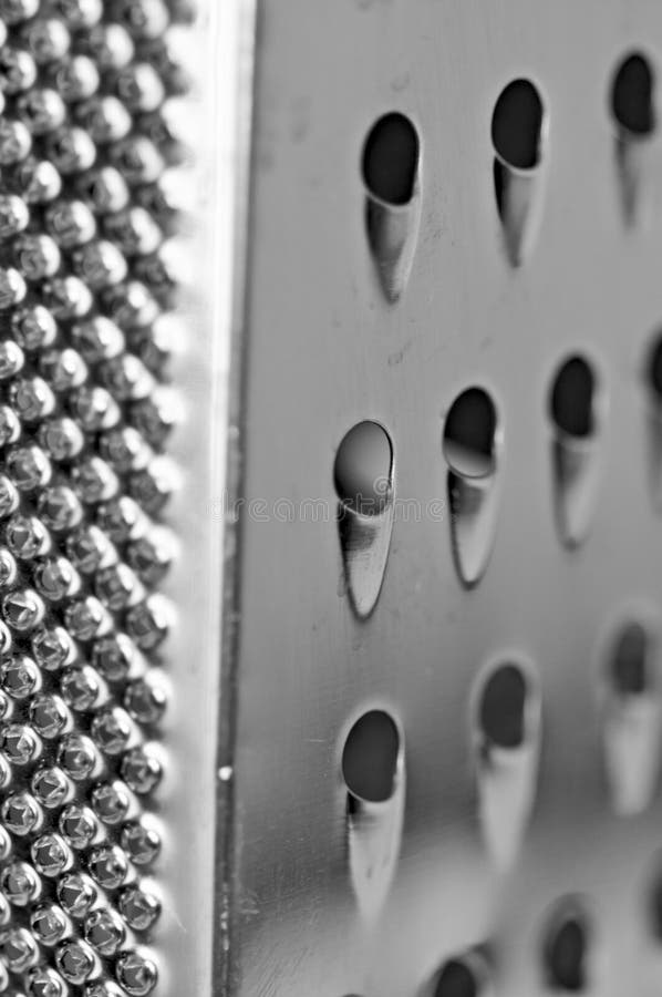 Grater closeup stock photo. Image of hole, metal, tool - 4493978