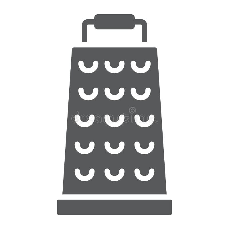 Grater Glyph Icon, Kitchen and Cooking Stock Vector - Illustration of ...
