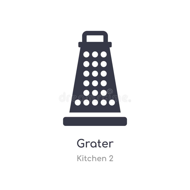 Grater Icon. Isolated Grater Icon Vector Illustration from Kitchen 2 ...