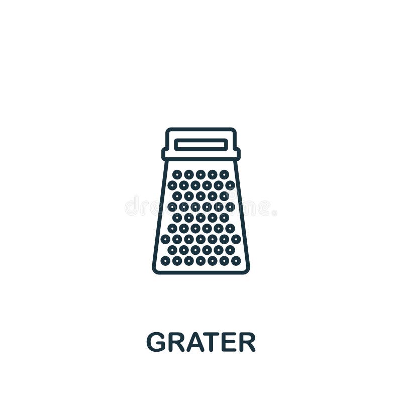 Grater Icon. Monochrome Simple Cooking Icon for Templates, Web Design ...
