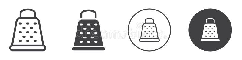 Grater Icon Simple Outline Vector Logo Stock Illustration ...