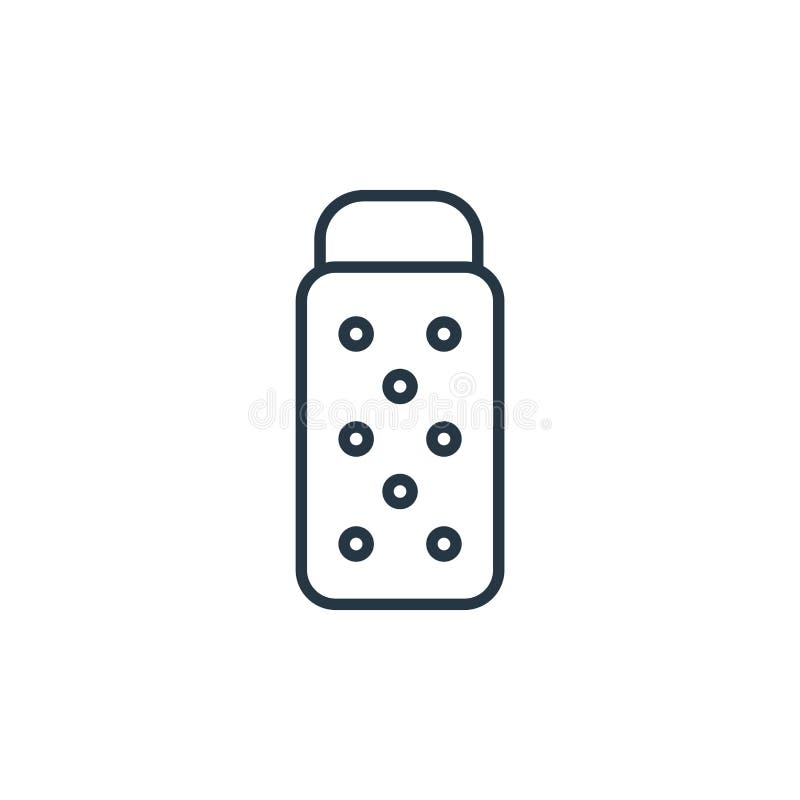 Grater Icon Vector from Kitchen Concept. Thin Line Illustration of ...