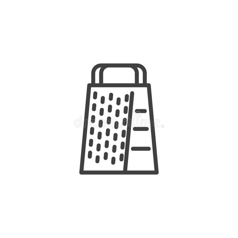 Grater line icon stock vector. Illustration of editable - 336320733