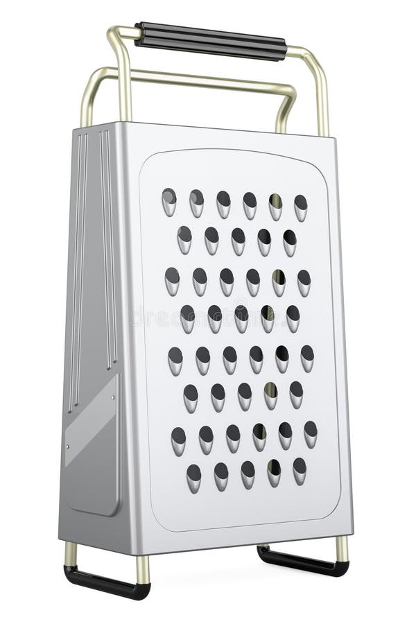 Grater, Stainless Steel. 3D Rendering Stock Illustration - Illustration ...