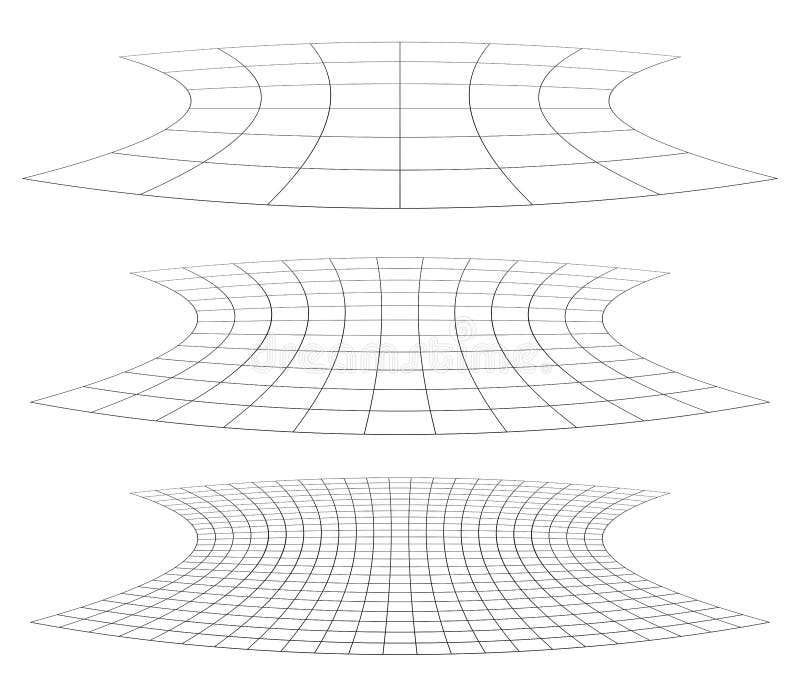 Graticule Grid, Mesh Plane with Deform, Distortion Effect. Reticulate ... Graticule Grid, Mesh Plane with Deform, Distortion Effect. Reticulate ...