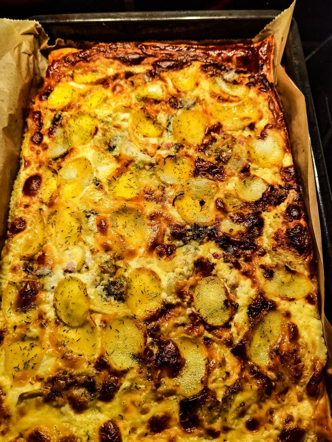 Gratinated potato gratin stock image. Image of gratin - 242766041