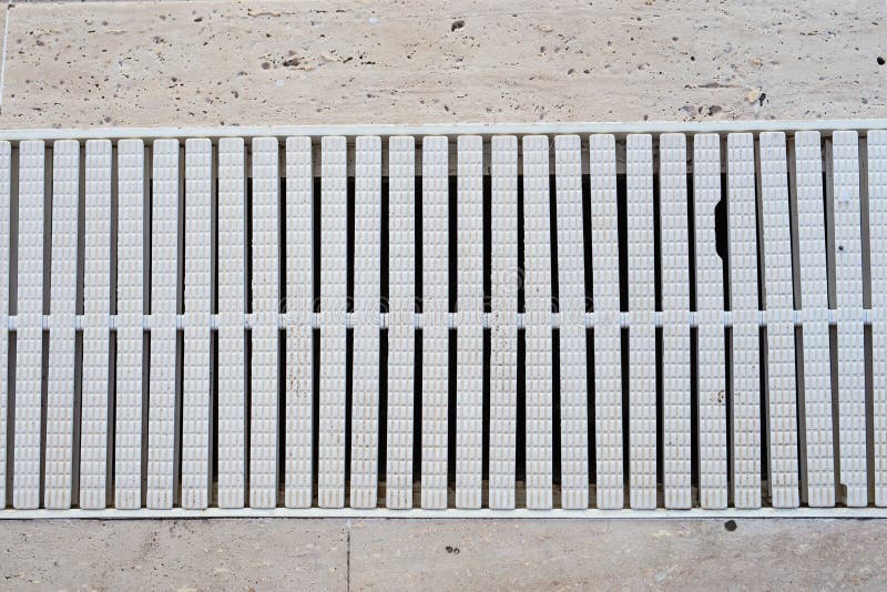 Grating Decorate with Pool for Filter and Treatment Water Stock Image ...