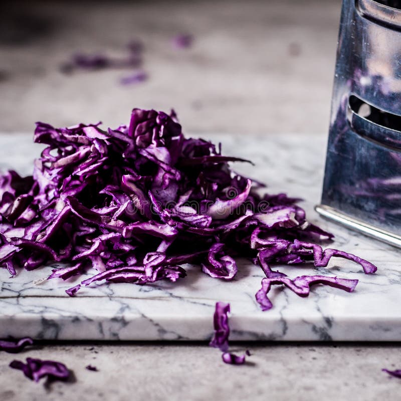 Grating Red Cabbage stock photo. Image of health, ingredient - 143568646