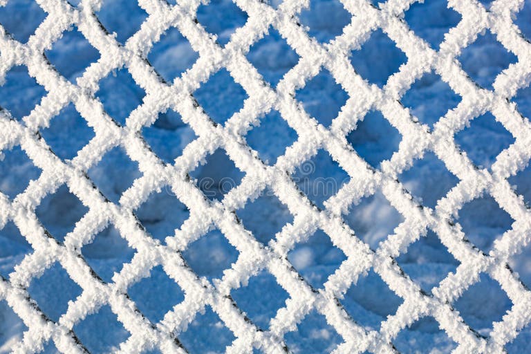 Grating in snow and frost stock image. Image of frost - 180676145