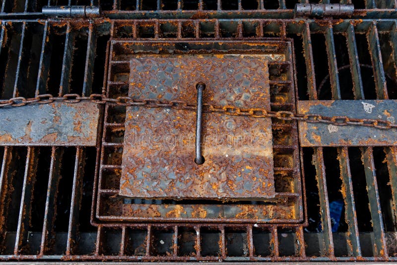 Grating steel stock image. Image of brick, landmark, surface - 96613305